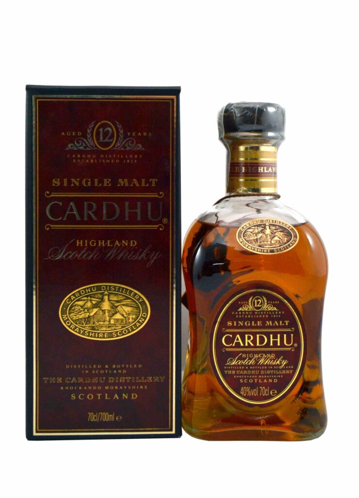 Cardhu 12 Years Old con Estuche - Años 90 】| Vinos Baco