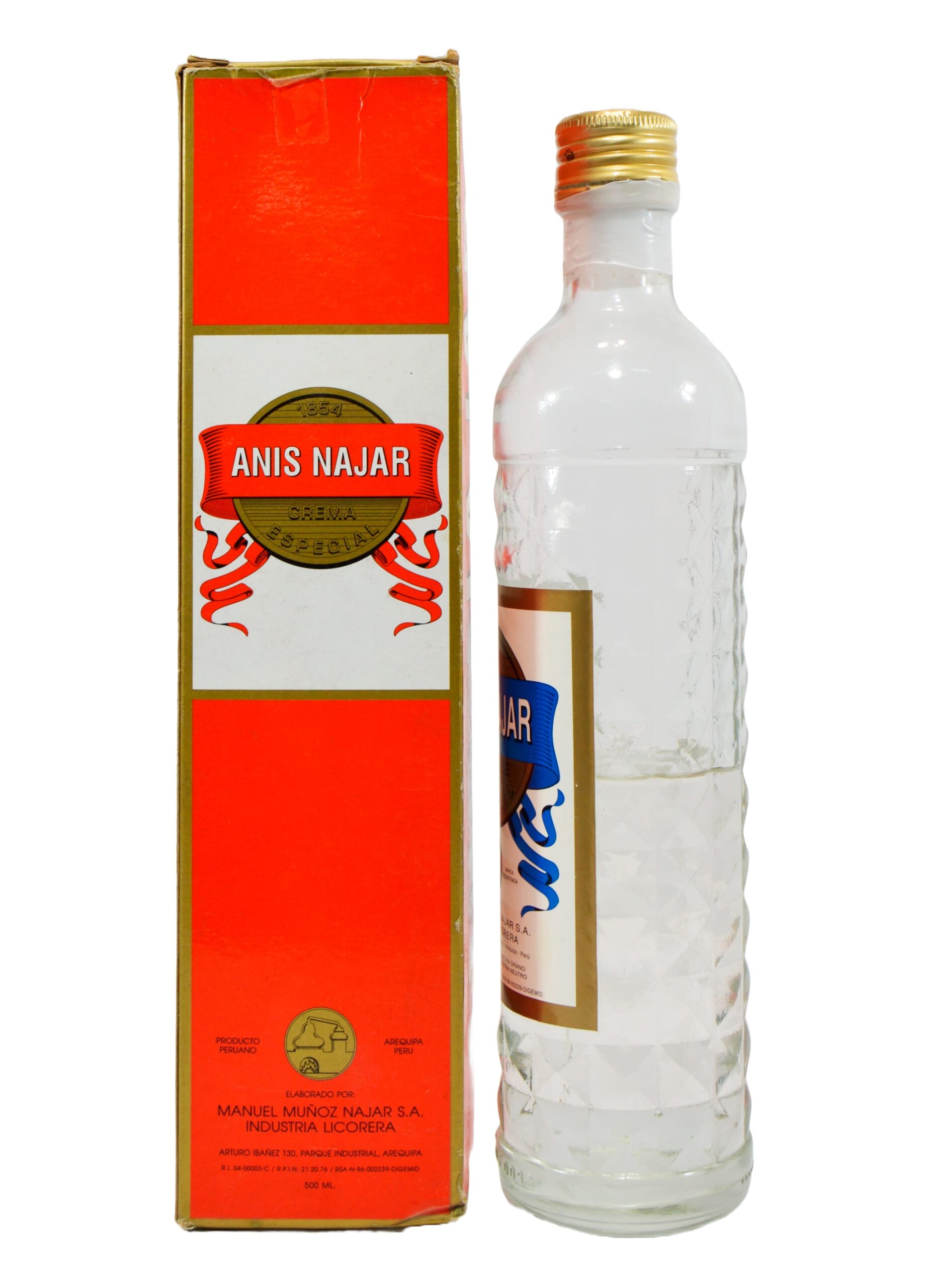 Anís Najar-Arequipa (Peru) - Años 90 - Botella Mermada 】| Vinos Baco