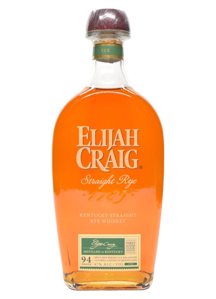 Elijah Craig Straight Rye 】| Vinos Baco